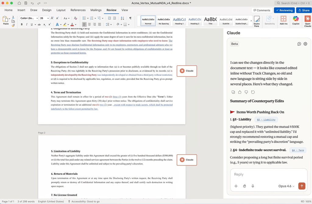 Anthropic Launches ‘Claude for Word’ With Built-In AI Editing Tools